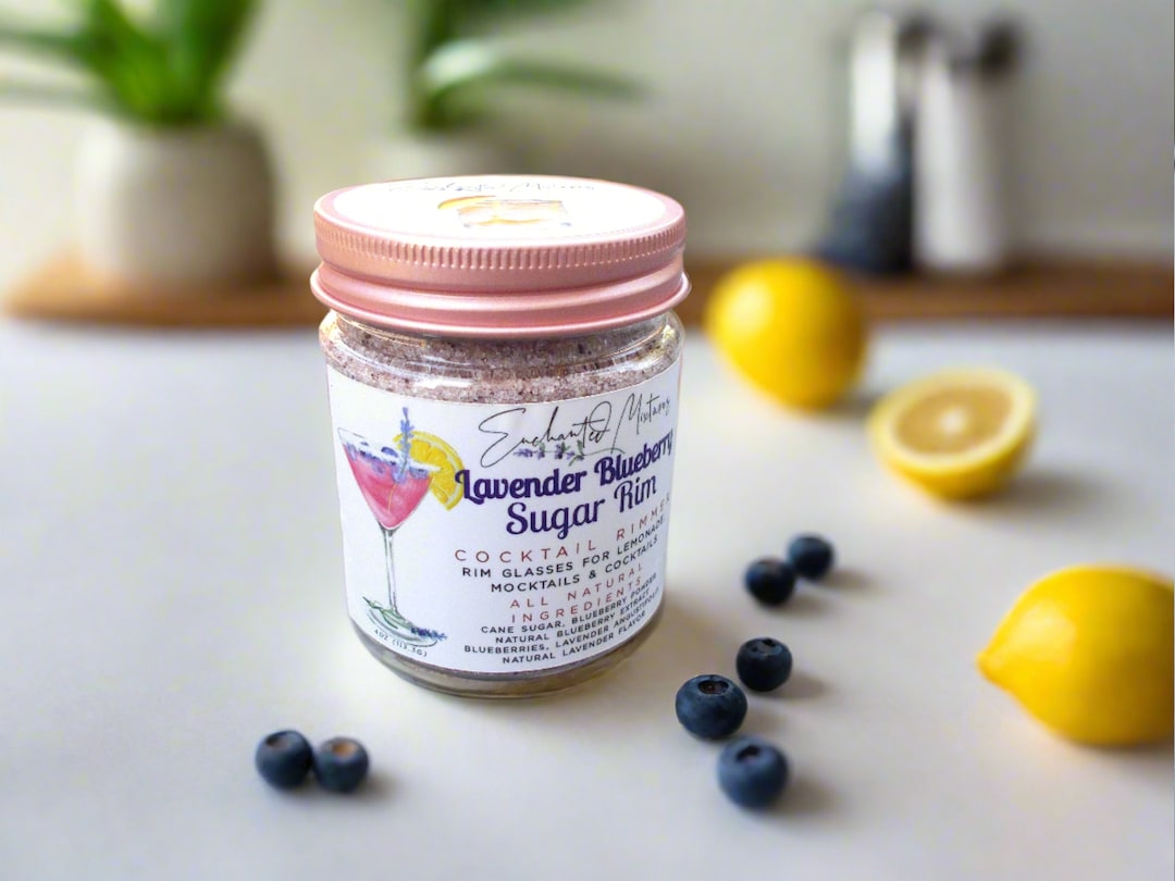 Lavender Blueberry Sugar Cocktail Rim - All Natural - Etsy