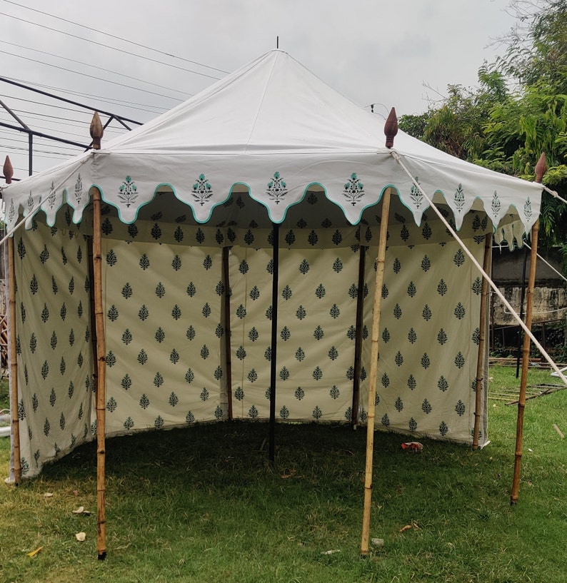 Round Pergola Tent 4m X 4m Bamboo Frame Round Tent - Etsy