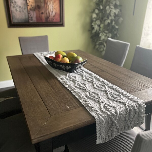 Knit Table Runner - Etsy