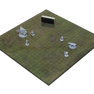 Dry Wipe Dnd Tabletop RPG 1 Inch Battlemat, Magnetic, Durable ...