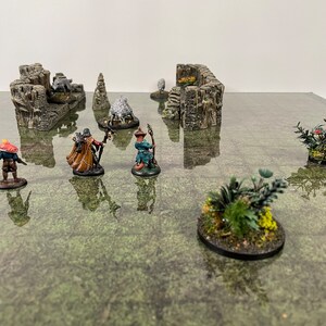 Dry Wipe Dnd Tabletop RPG 1 Inch Battlemat, Magnetic, Durable ...