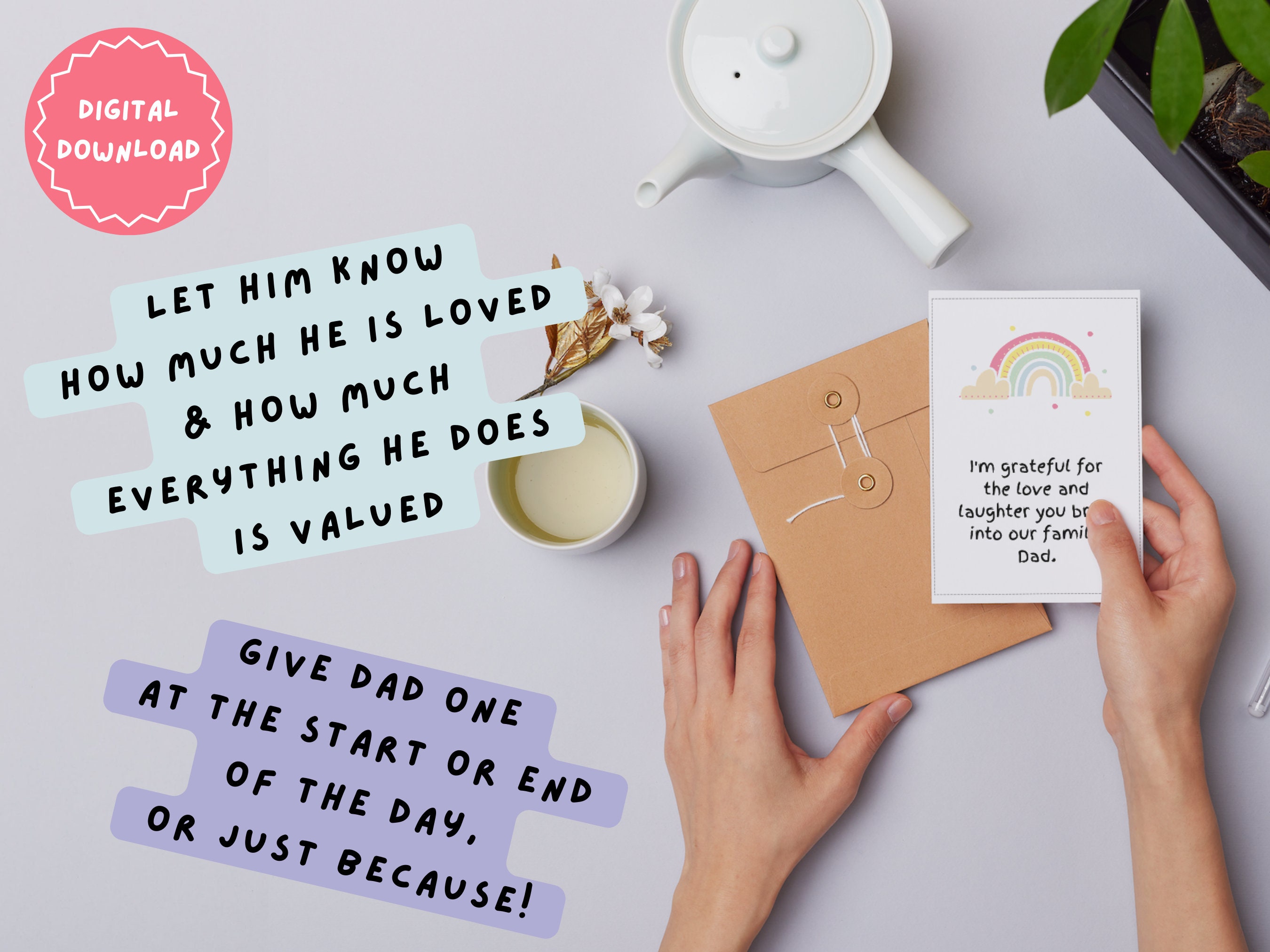 100 Affirmation Cards for Dad | Printable | A4 | A5 | US Letter | US ...