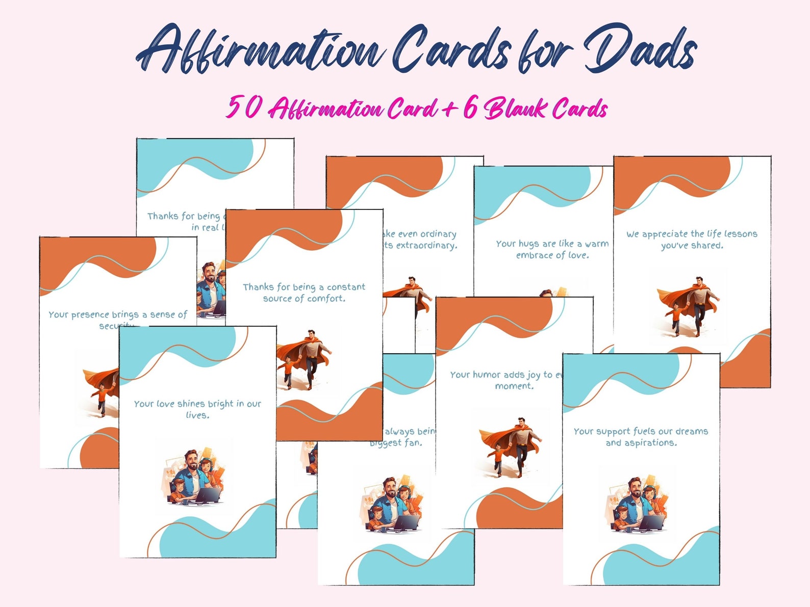Affirmation Cards, Dad Positive Quotes, Father's Day, Dad's Birthday ...