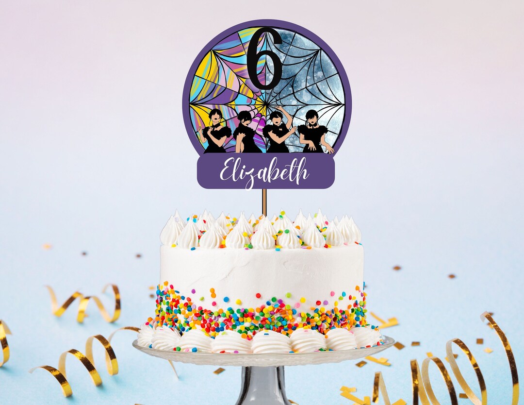 Wednesday Large 6-8 Cake Topper Single File - Etsy