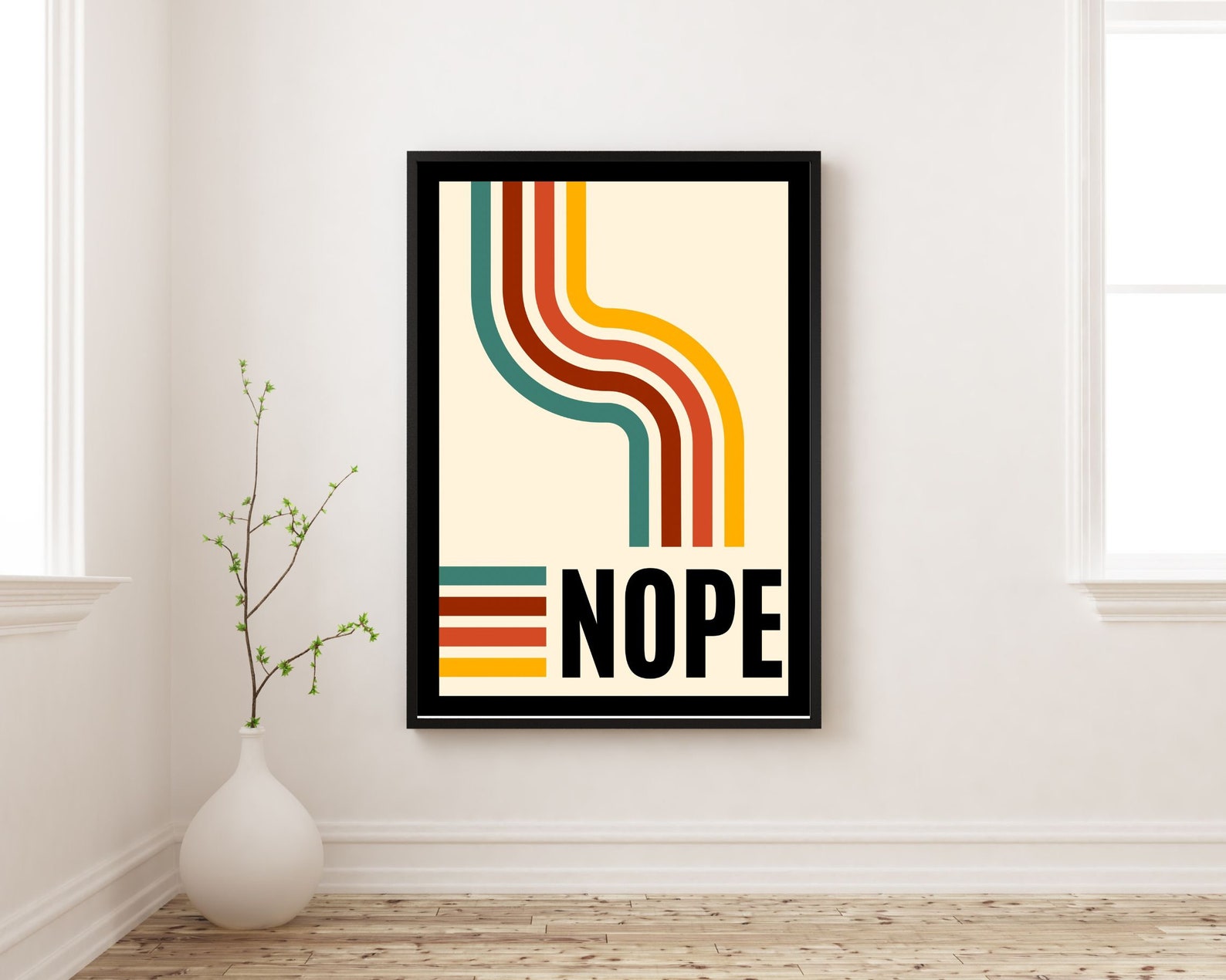 Printable ‘nope’ Posters | Vintage Artwork | Retro Style Poster | 90s ...