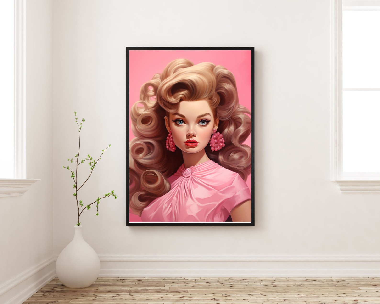 Printable Retro Barbie Poster | Vintage Artwork | Retro Style Poster ...