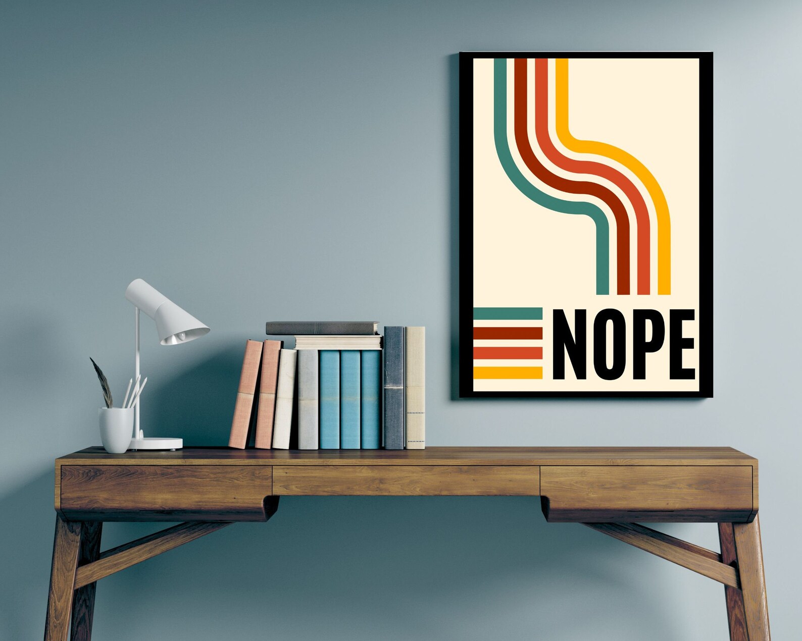 Printable ‘nope’ Posters | Vintage Artwork | Retro Style Poster | 90s ...