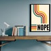 Printable ‘nope’ Posters | Vintage Artwork | Retro Style Poster | 90s ...