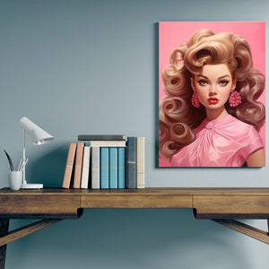 Printable Retro Barbie Poster | Vintage Artwork | Retro Style Poster ...