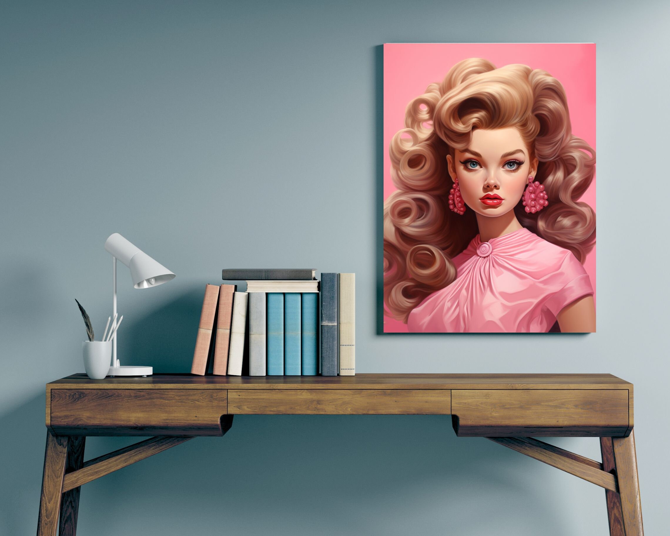 Printable Retro Barbie Poster | Vintage Artwork | Retro Style Poster ...