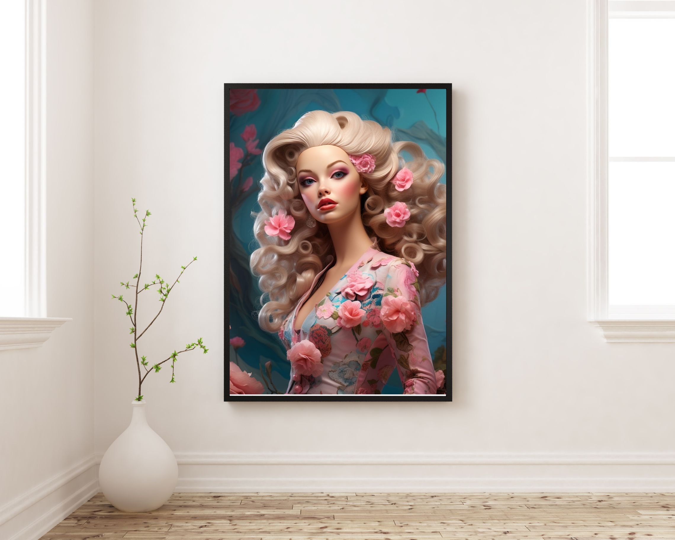 Printable Retro Barbie Poster | Barbie Artwork | 90s Inspired Doll ...