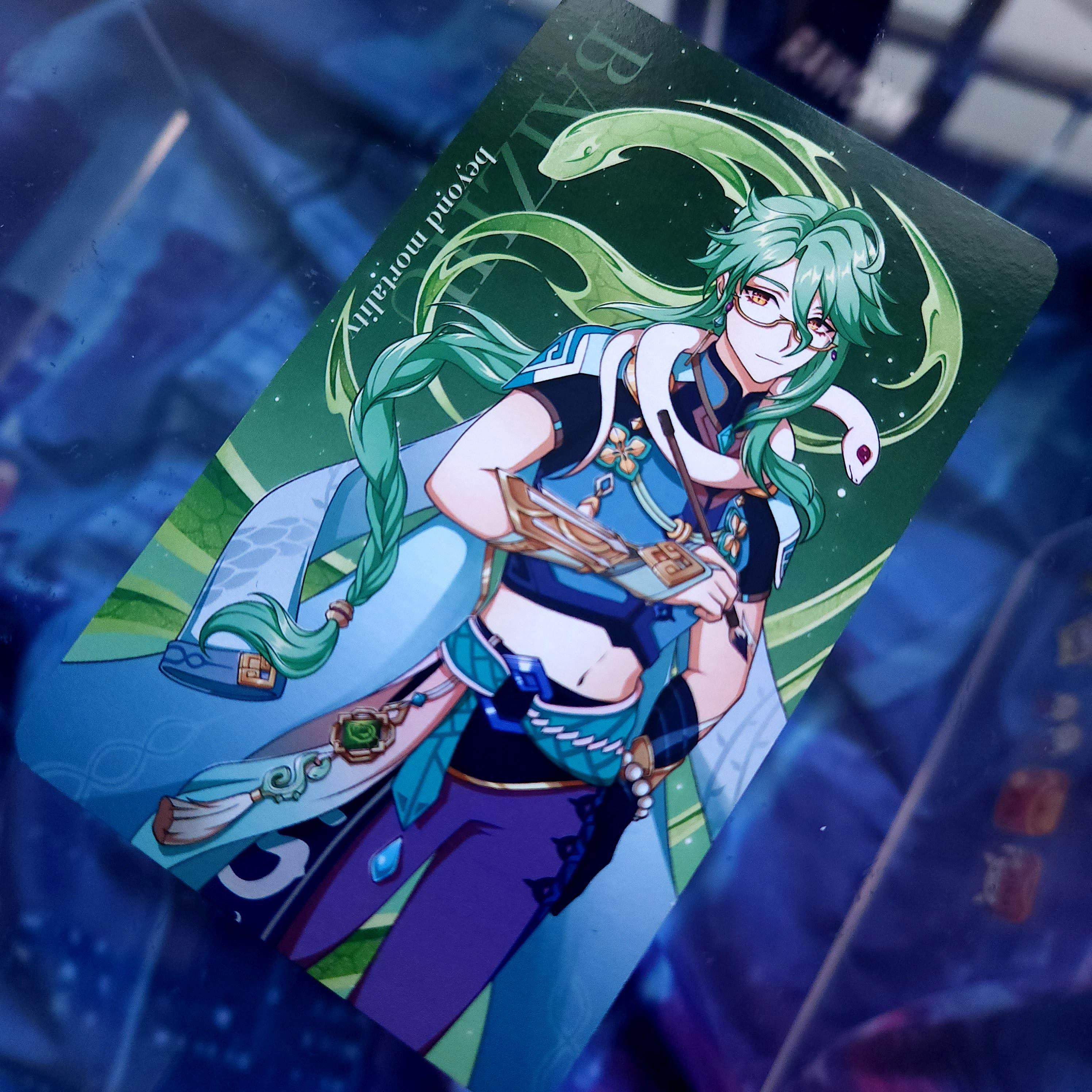 Genshin Impact Character Cards Wriothesley, Neuvillette, Baizhu - Etsy