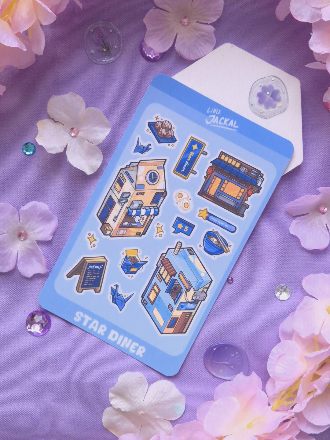 Star Diner | Matte Sticker Sheet, 10cm X 16.6cm - Etsy