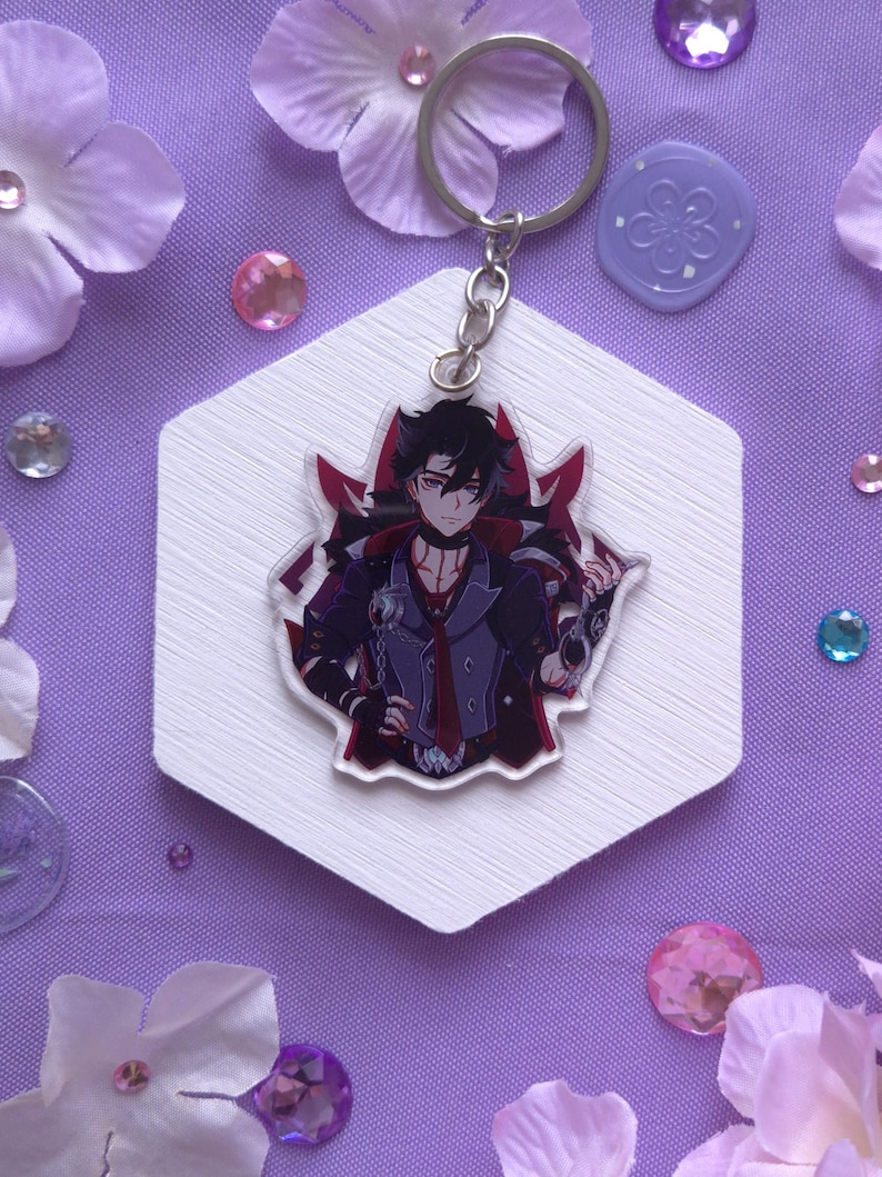 Genshin Impact Keychain | Wriothesley, Neuvillette, Kaveh, Baizhu ...