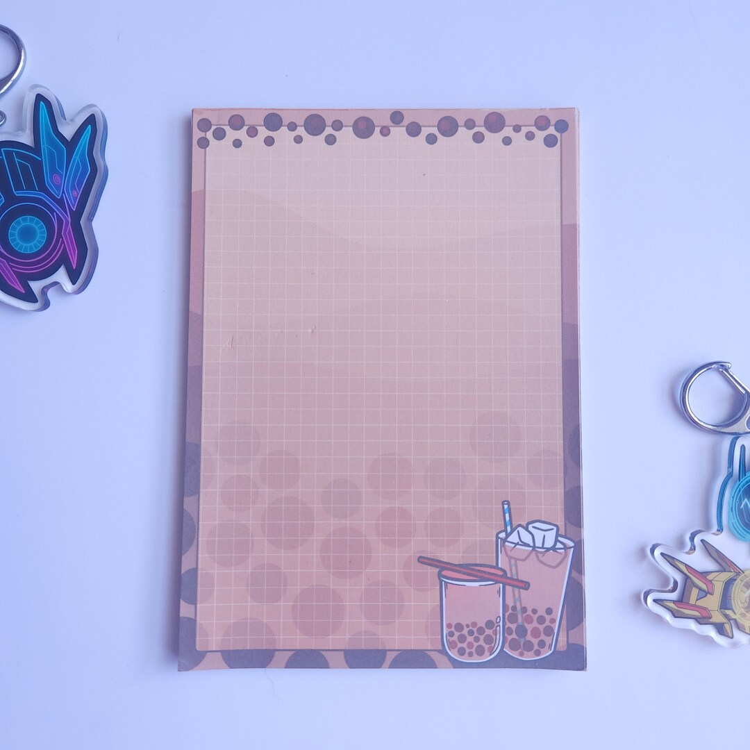 Boba Addict Notepad 120gsm Aesthetic Notepad for Home, Office, School ...