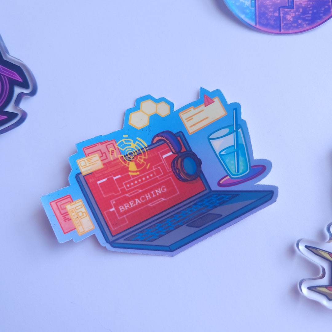 Cyberpunk Hacked PC Die-cut Sticker - Etsy