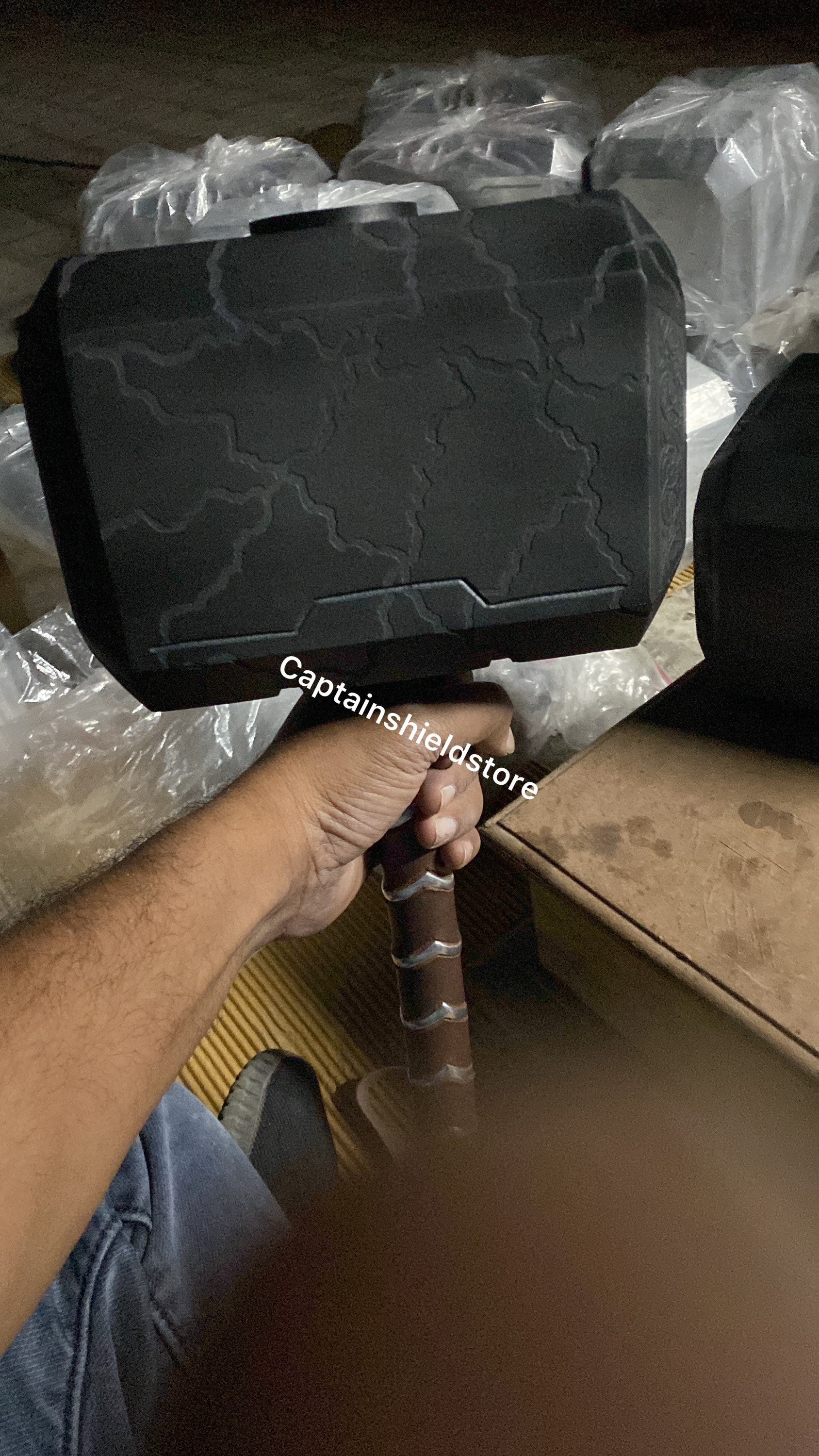 Power of Thor Hammer Metal, MCU Thor Mjolnir Cosplay 1/1 Scale Movie ...