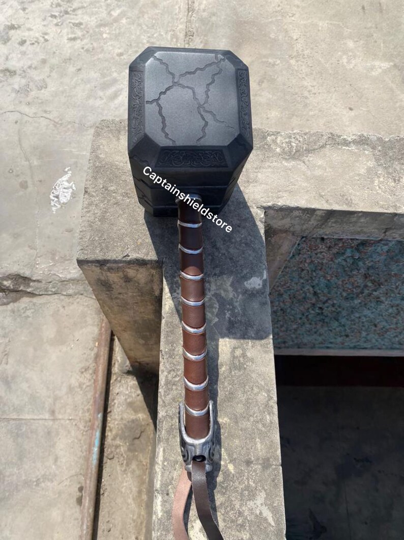 Power of Thor Hammer Metal, MCU Thor Mjolnir Cosplay 1/1 Scale Movie ...