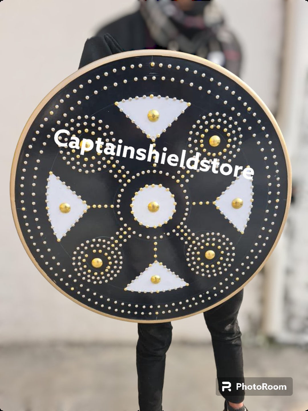 SCA Battle Worn Wood & Metal Medieval Knight Shield Handmade Viking ...