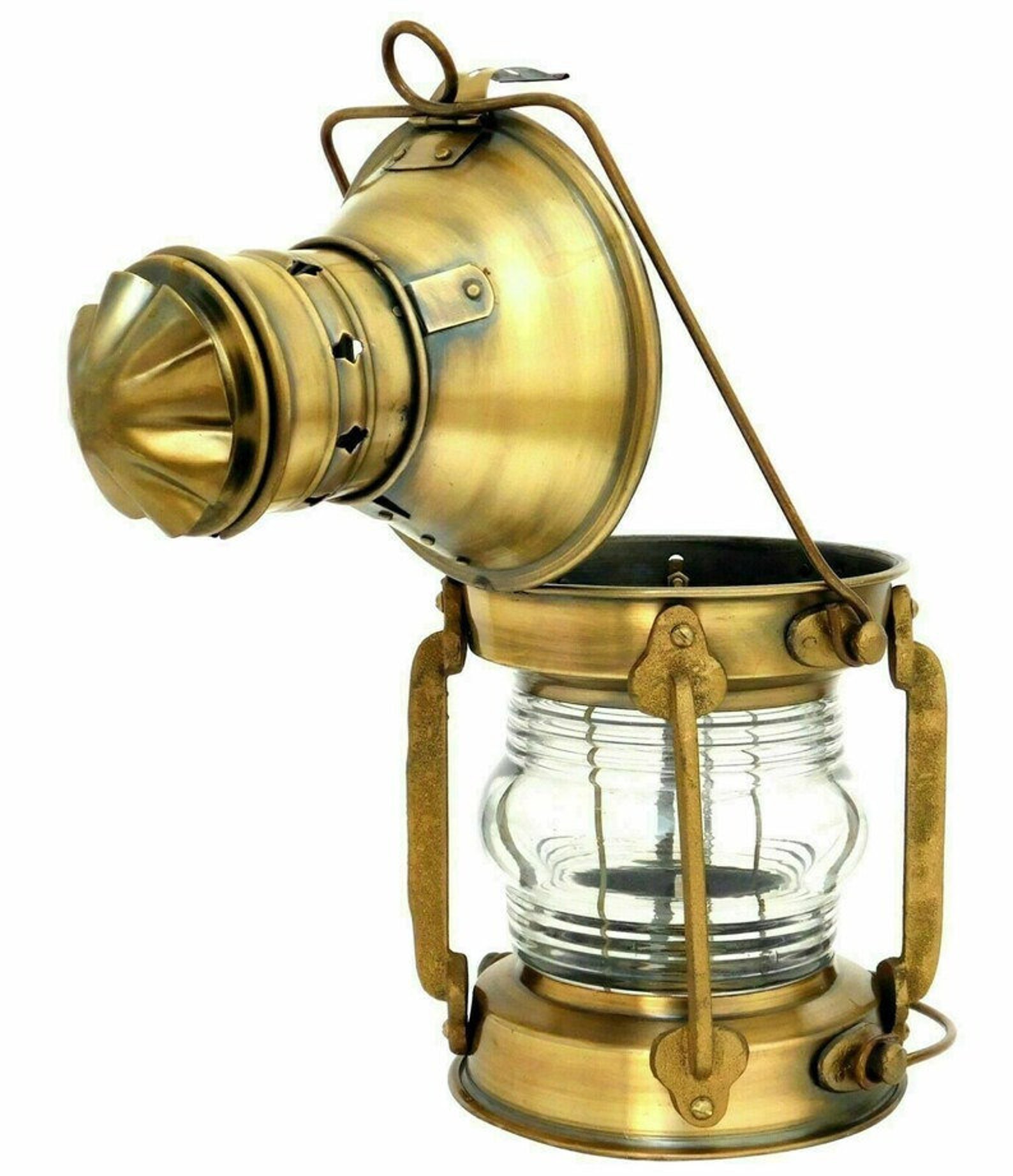 Antique Anchor Ship Lantern Nautical Maritime Boat Oil Lamp Light ...