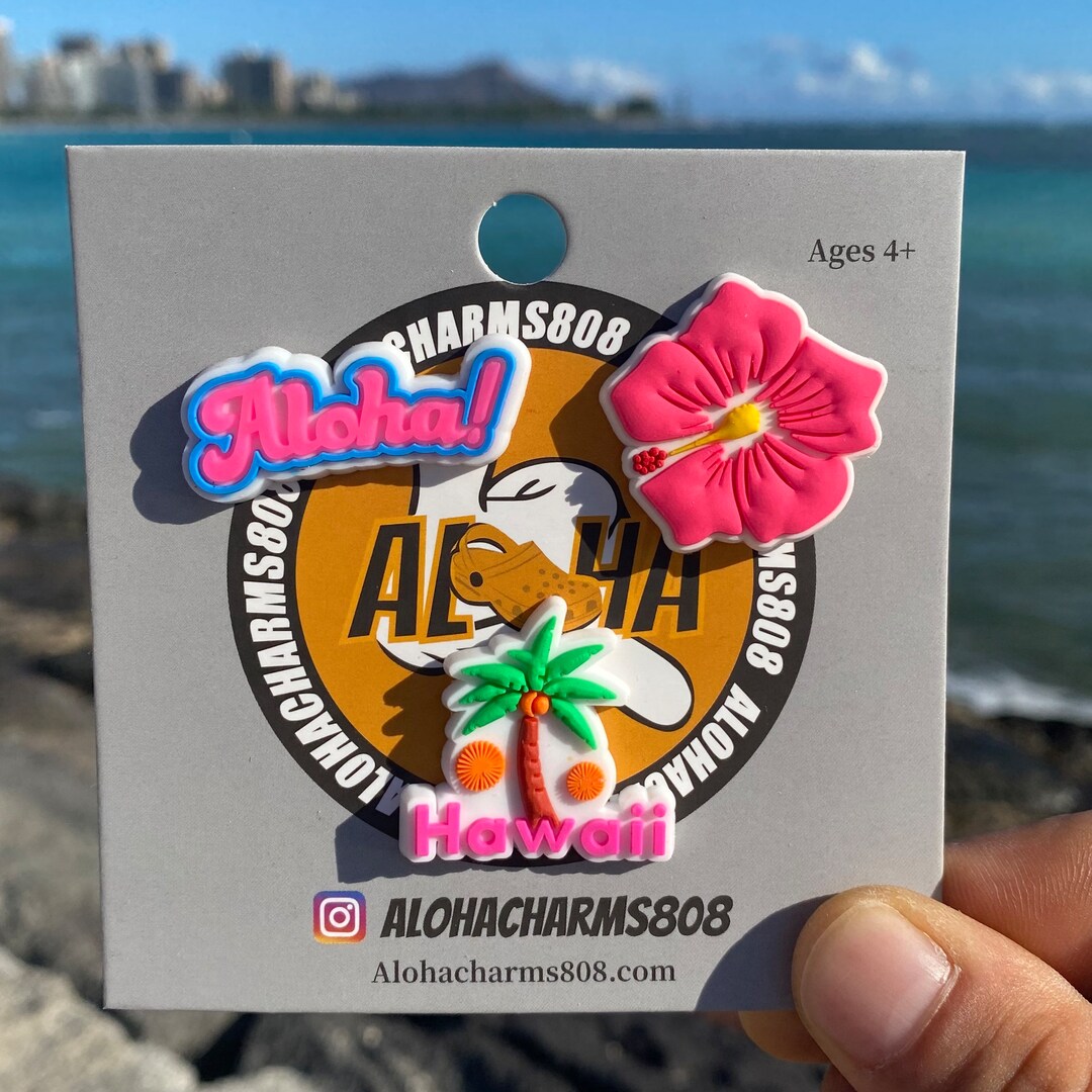 Hawaiian Croc Charms 3 Pack 1 - Etsy
