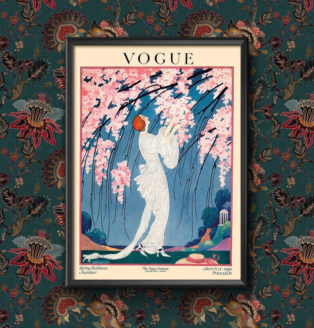 Vintage Magazine Art Cover March 1919 Helen Dryden Fashion Beauty Wall ...