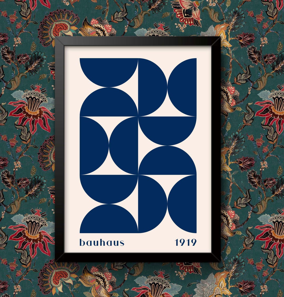 Bauhaus Frankfurt 1919 Exhibition Art Print: Vintage Modern Wall Decor ...