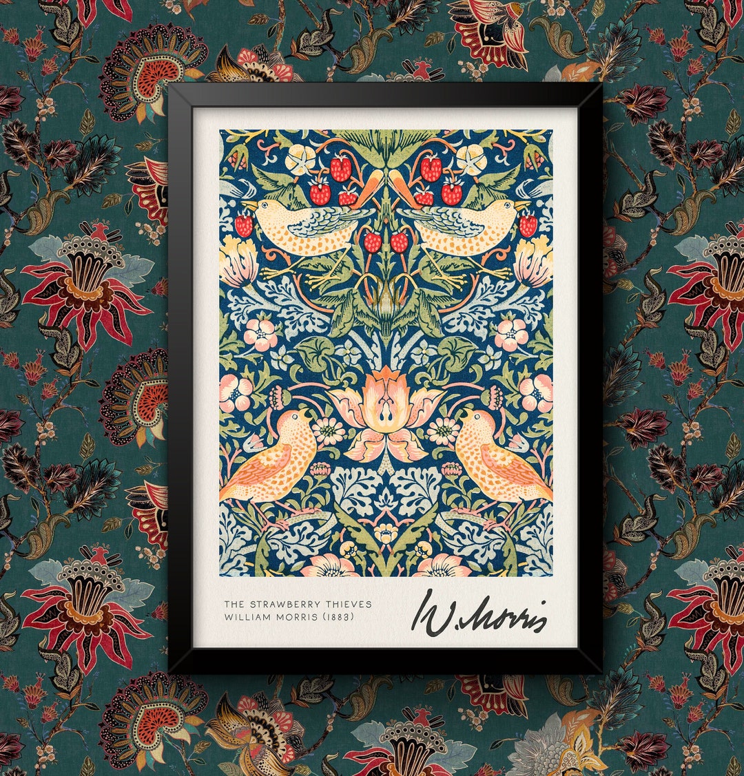 William Morris Strawberry Thieves Old Master Collection Painting Art ...