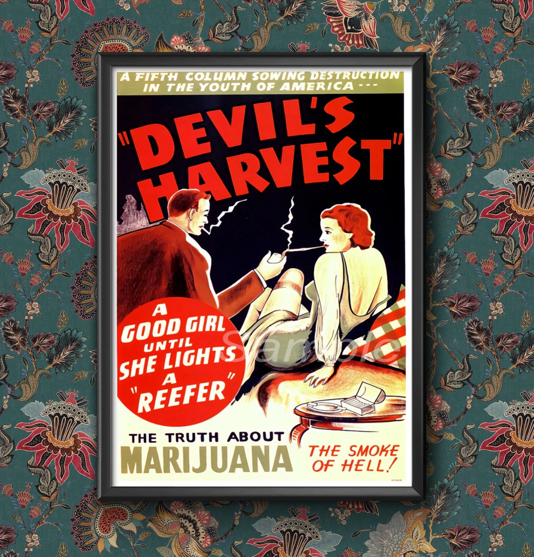 Vintage Anti-drug Propaganda 'the Devils Harvest. - the Smoke of Hell ...