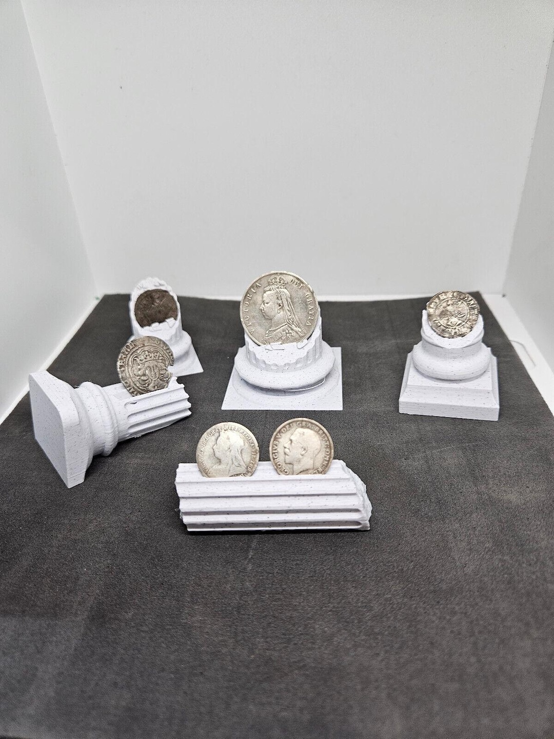 Roman Column Coin Display Stands: 3D Printed Archaeology Gift - Set of ...
