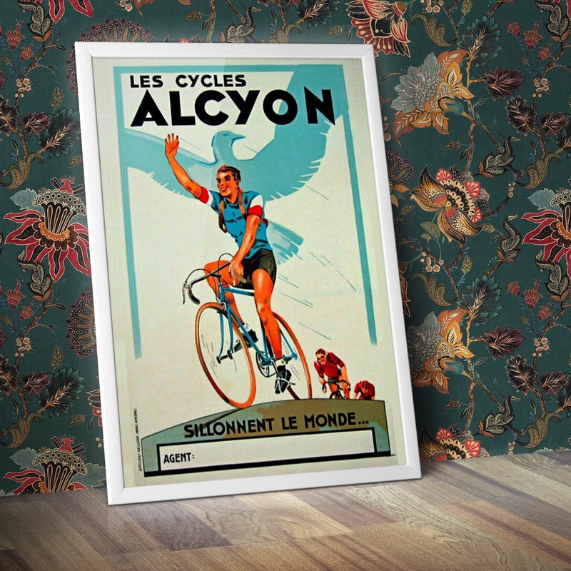 Vintage Bike Poster - Etsy