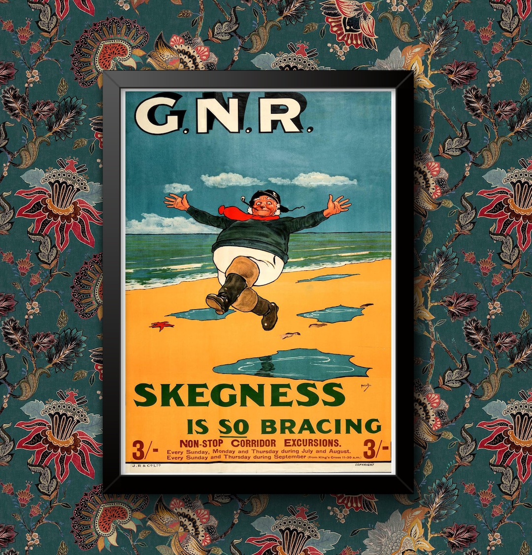 Vintage Skegness is so Bracing GNR Railway British Lincolnshire Travel ...