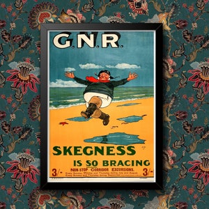 Vintage Skegness is so Bracing GNR Railway British Lincolnshire Travel ...