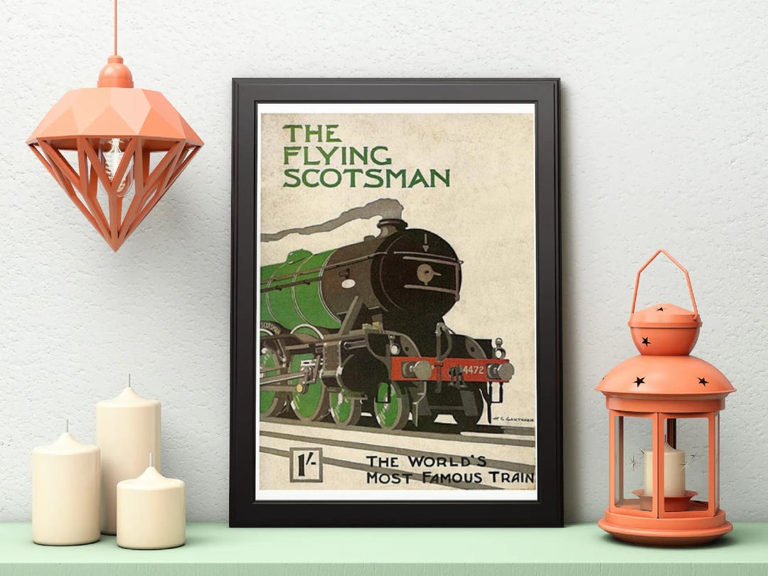 Vintage Travel Scotland the Flying Scotsman the World's Most Famous ...