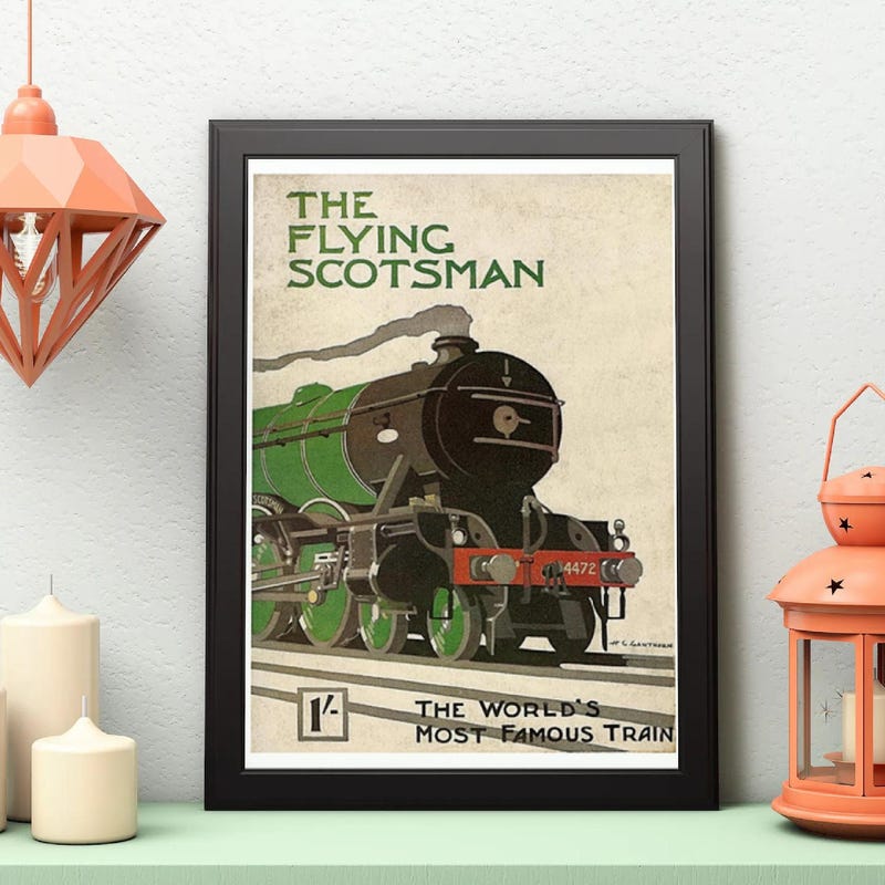 Art Deco Posters Train - Etsy UK