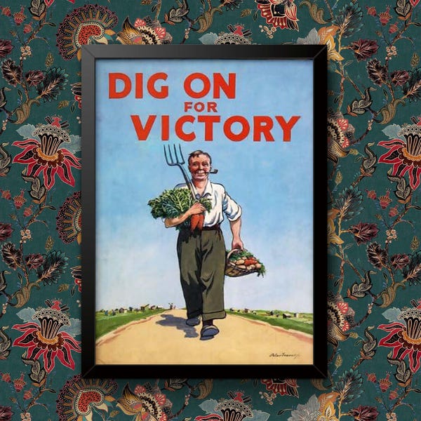 Dig for Victory Poster - Etsy UK