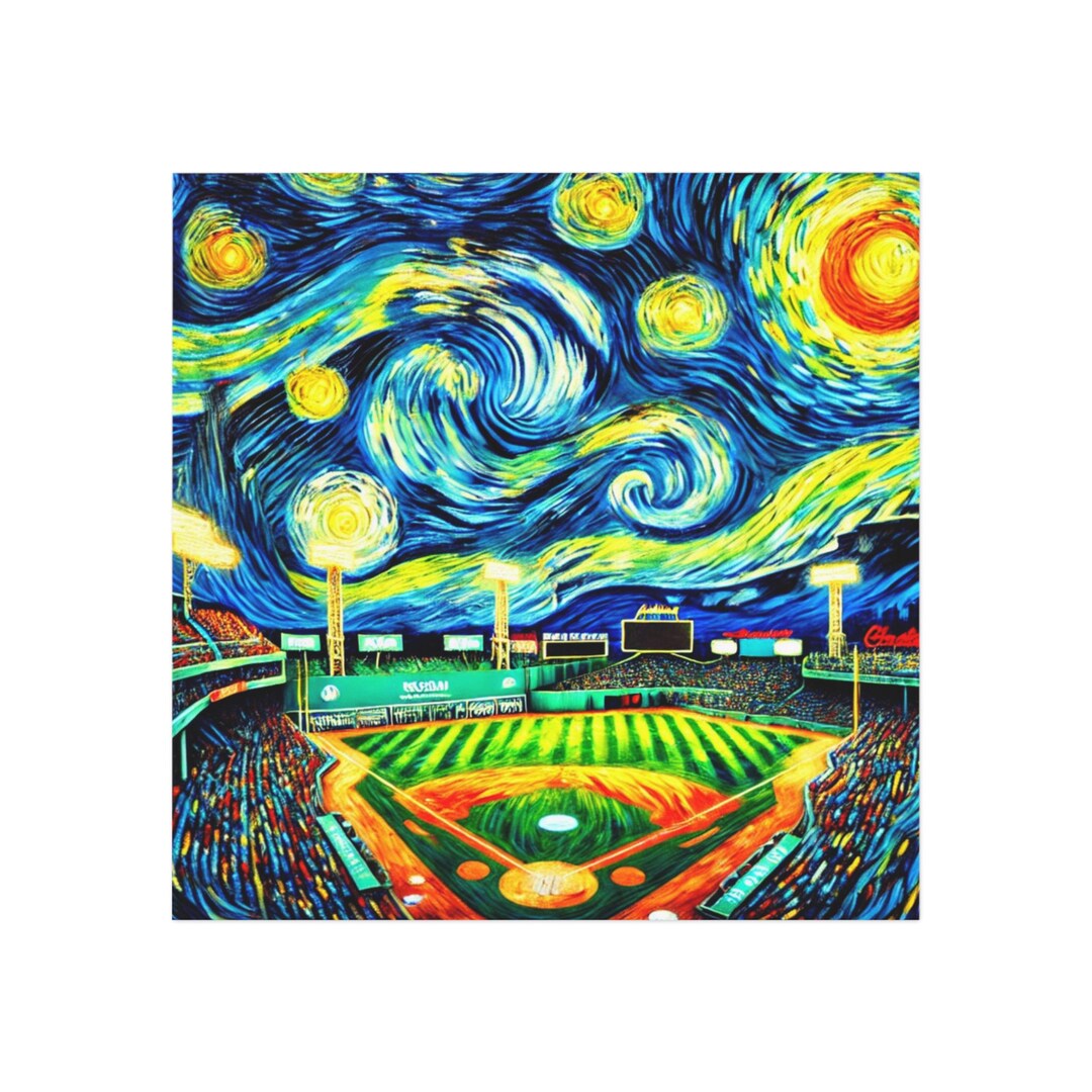 Boston Ballpark Starry Night Magnet--free Shipping - Etsy