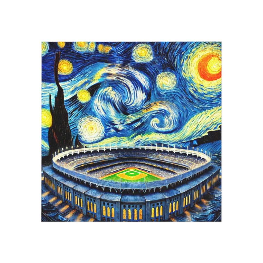 Old New York Ballpark Starry Night Magnet--free Shipping - Etsy