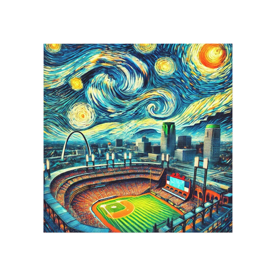 St. Louis Ballpark Starry Night Magnet--free Shipping - Etsy