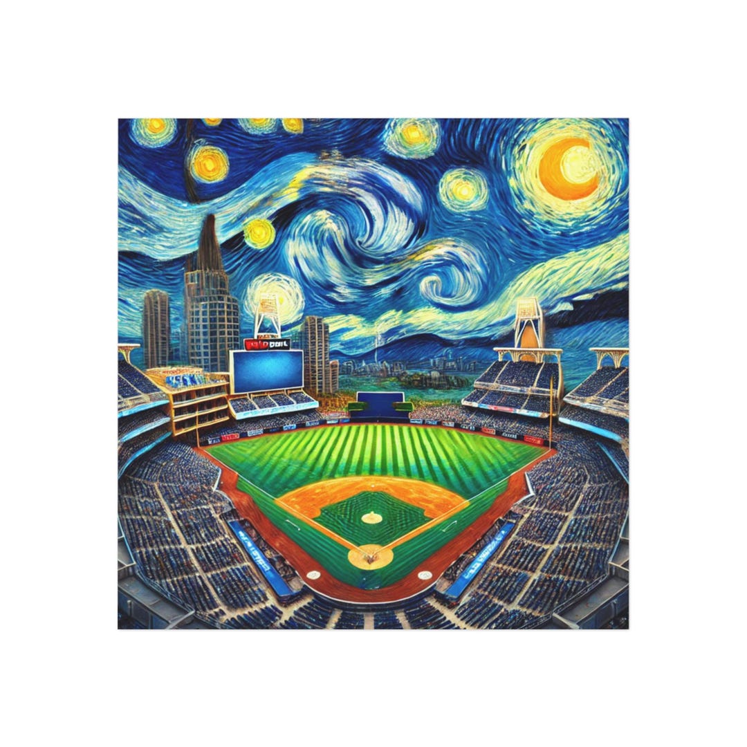 San Diego Ballpark Starry Night Magnetfree Shipping - Etsy