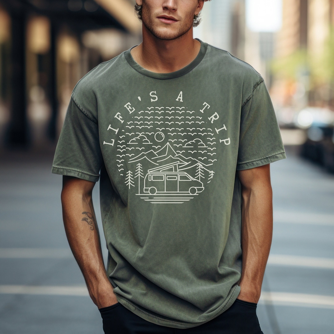 Van Life Shirt for Men Van Life Mens Shirts Adventure Shirt Camping ...