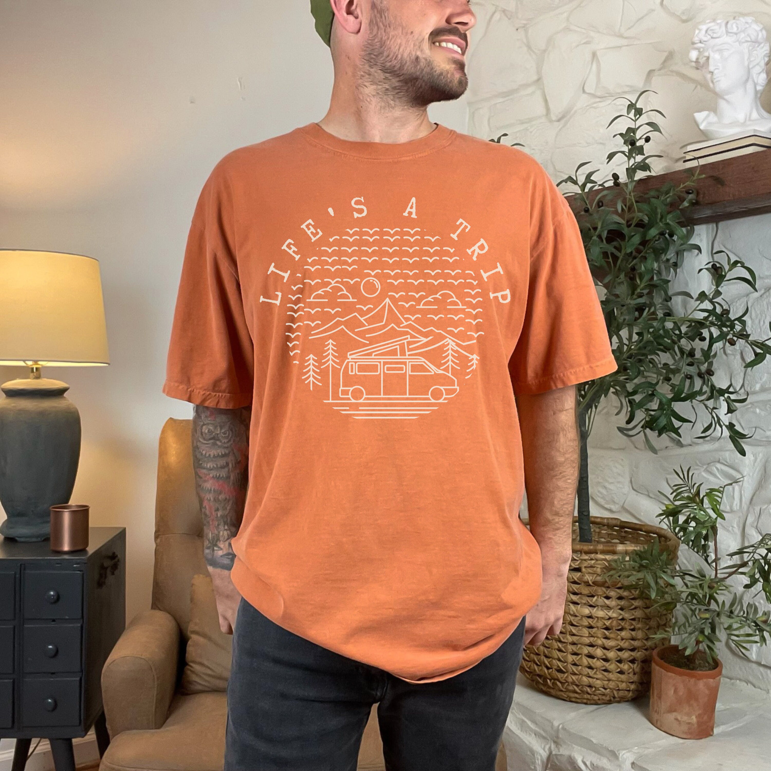 Van Life Shirt for Men Van Life Mens Shirts Adventure Shirt Camping ...