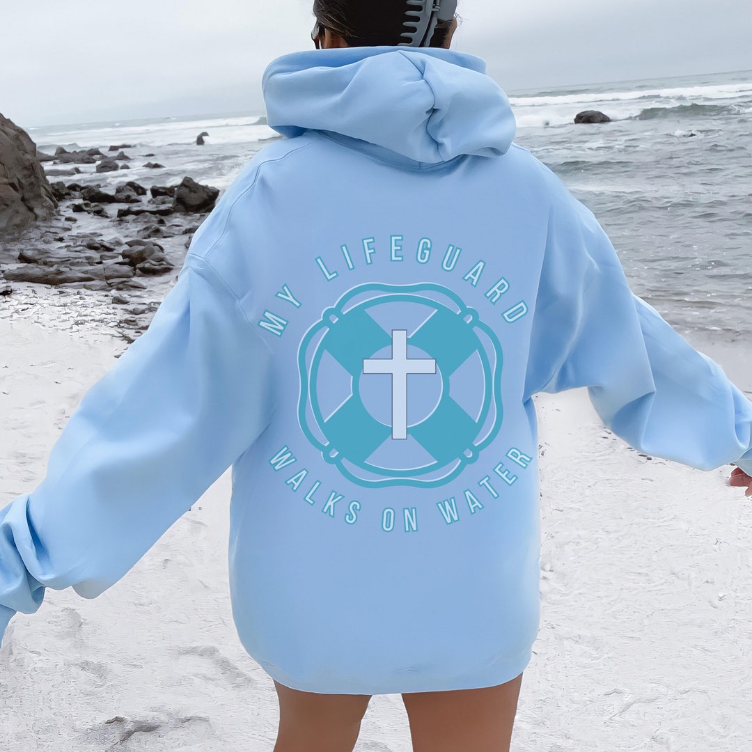 My Lifeguard Walks on Water Christian Merch Christian Streetwear Jesus ...
