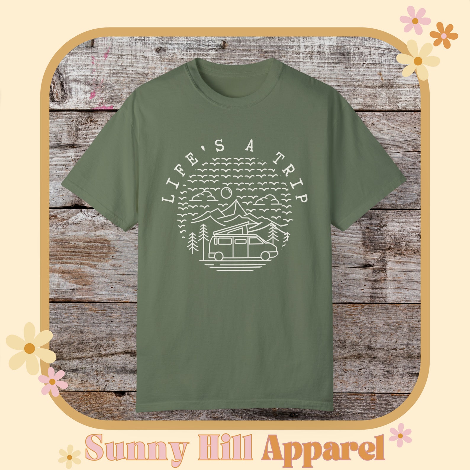 Van Life Shirt for Men Van Life Mens Shirts Adventure Shirt Camping ...