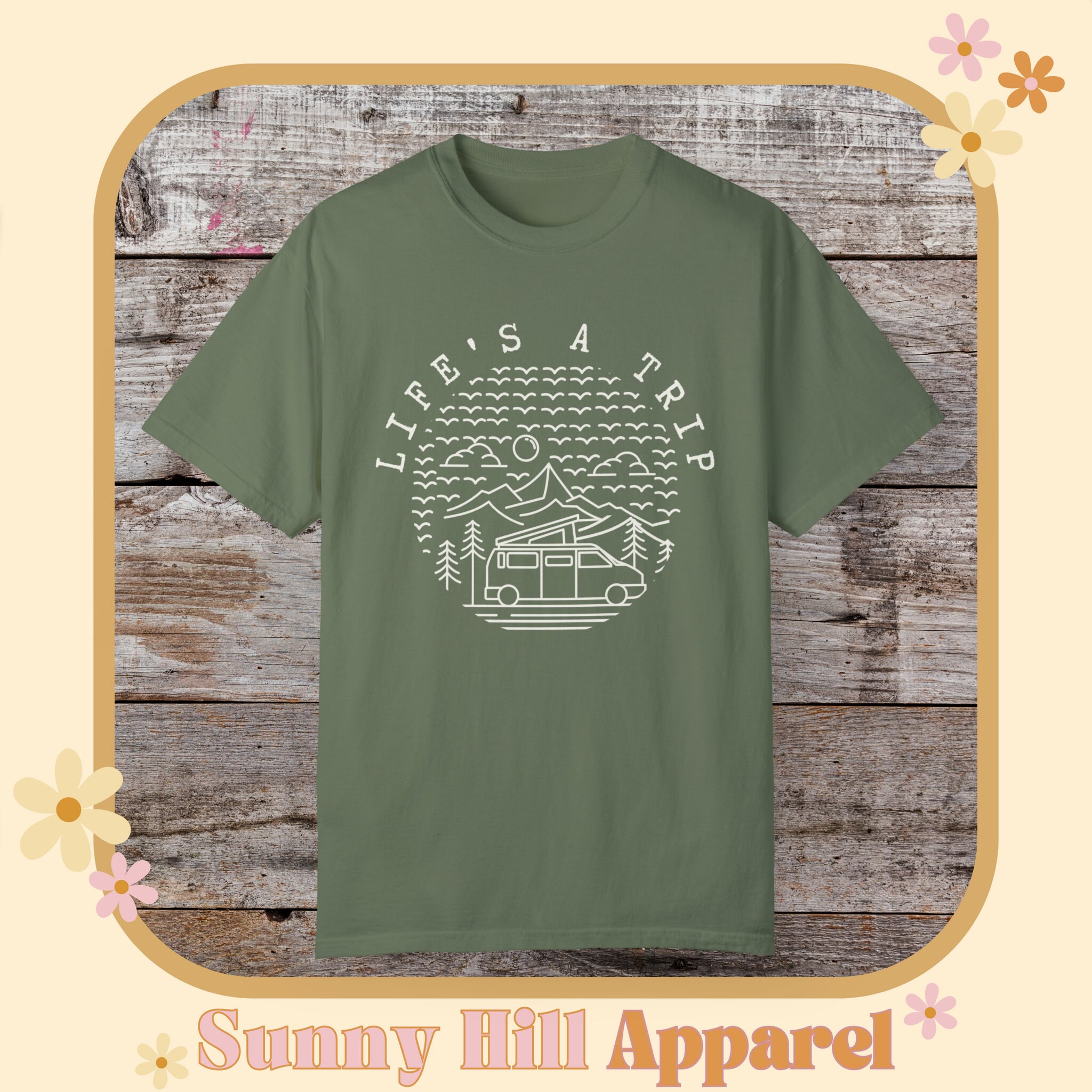 Van Life Shirt for Men Van Life Mens Shirts Adventure Shirt Camping ...