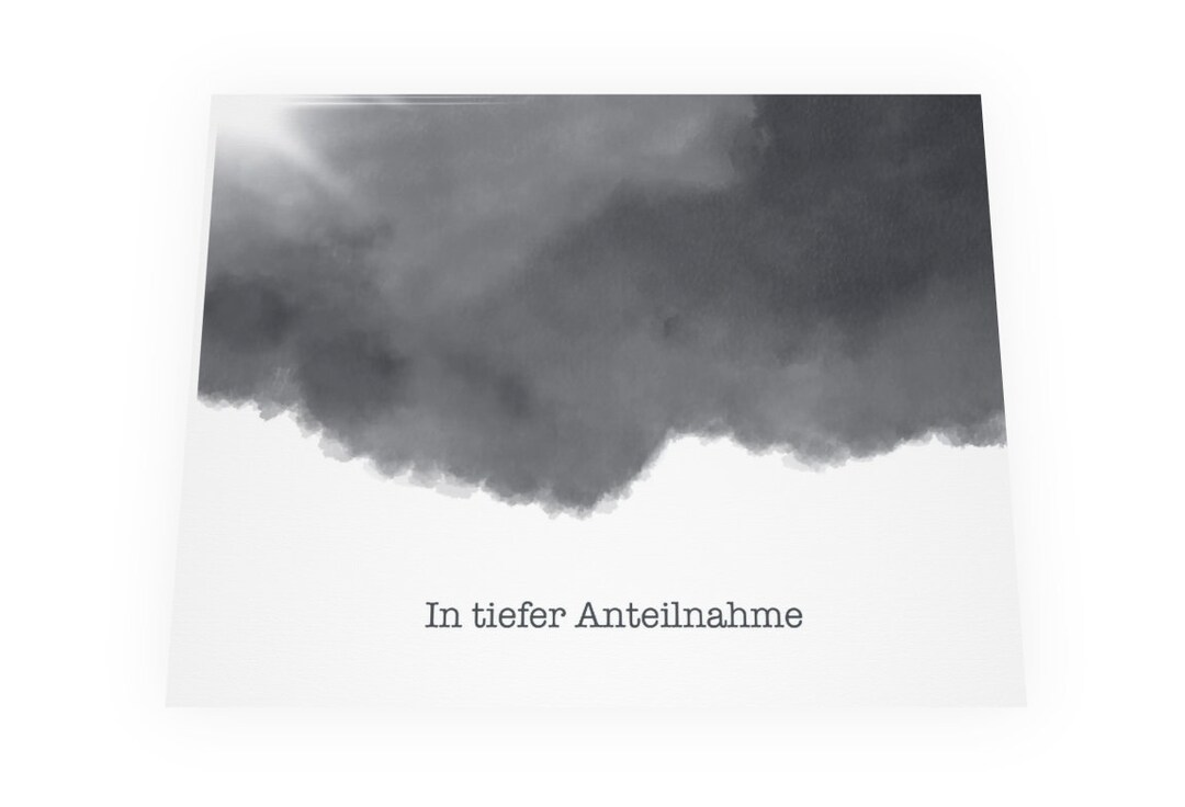 DIGITAL DOWNLOAD Sympathy Card Condolence Card Condolences german - Etsy