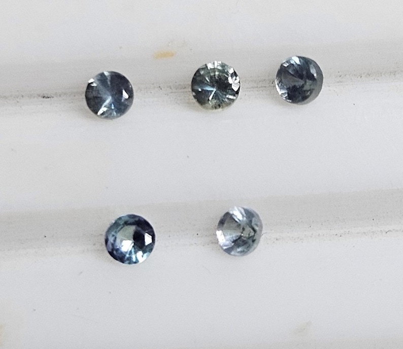Natural Alexandrite Gemstone, Round Diamond Cut, Color Change Stone ...