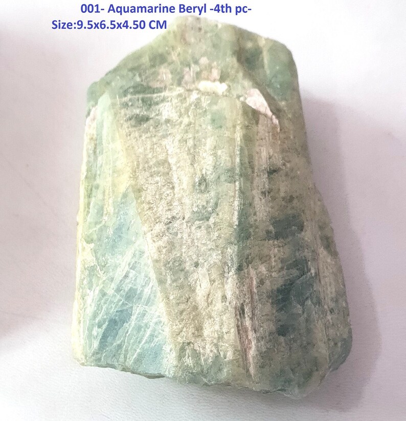 001-100% Natural Aquamarine Beryl Rough , Beryl Crystal, Rare Rough ...