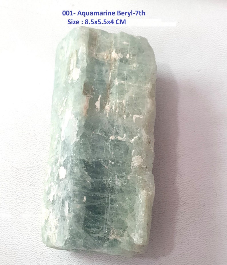 001-100% Natural Aquamarine Beryl Rough , Beryl Crystal, Rare Rough ...