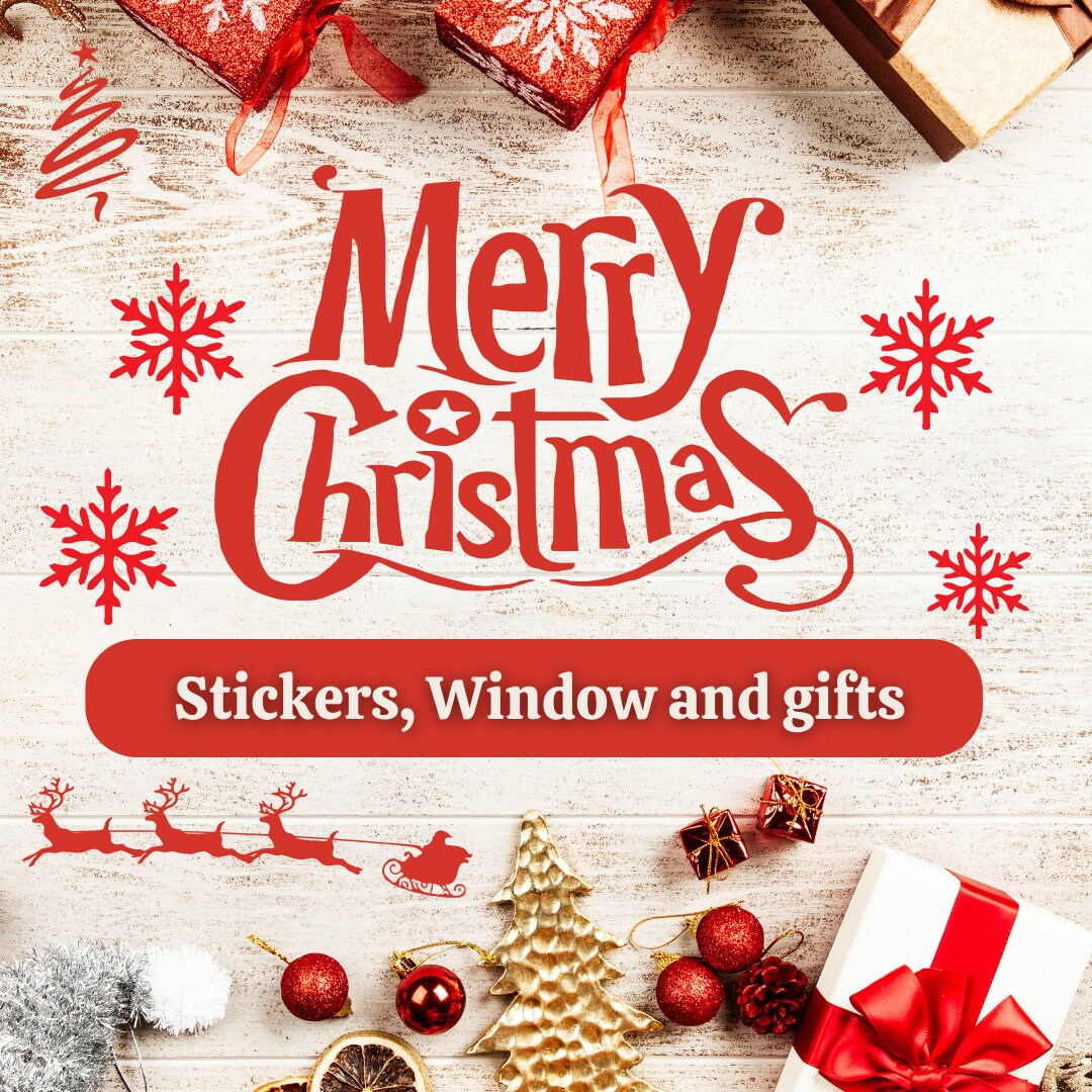 Printable Christmas Stickers, Christmas Sticker Bundle, Christmas ...